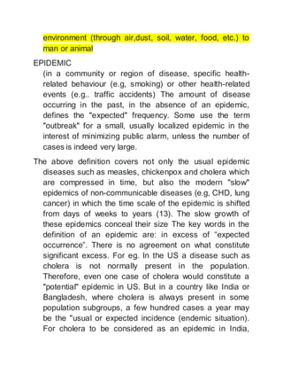 Epidemiological definitions | DOCX