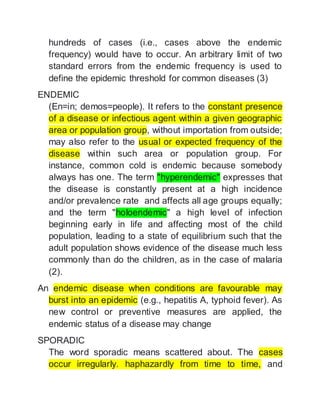 Epidemiological definitions | DOCX