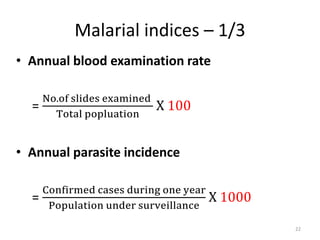 Indicators of malaria control | PPTX