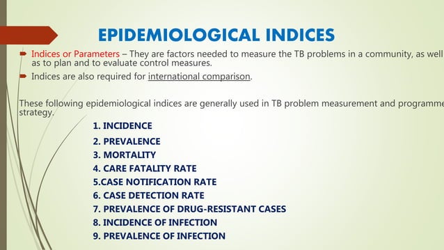 Epidemiological indices afk | PPTX | Infectious Diseases | Diseases and ...