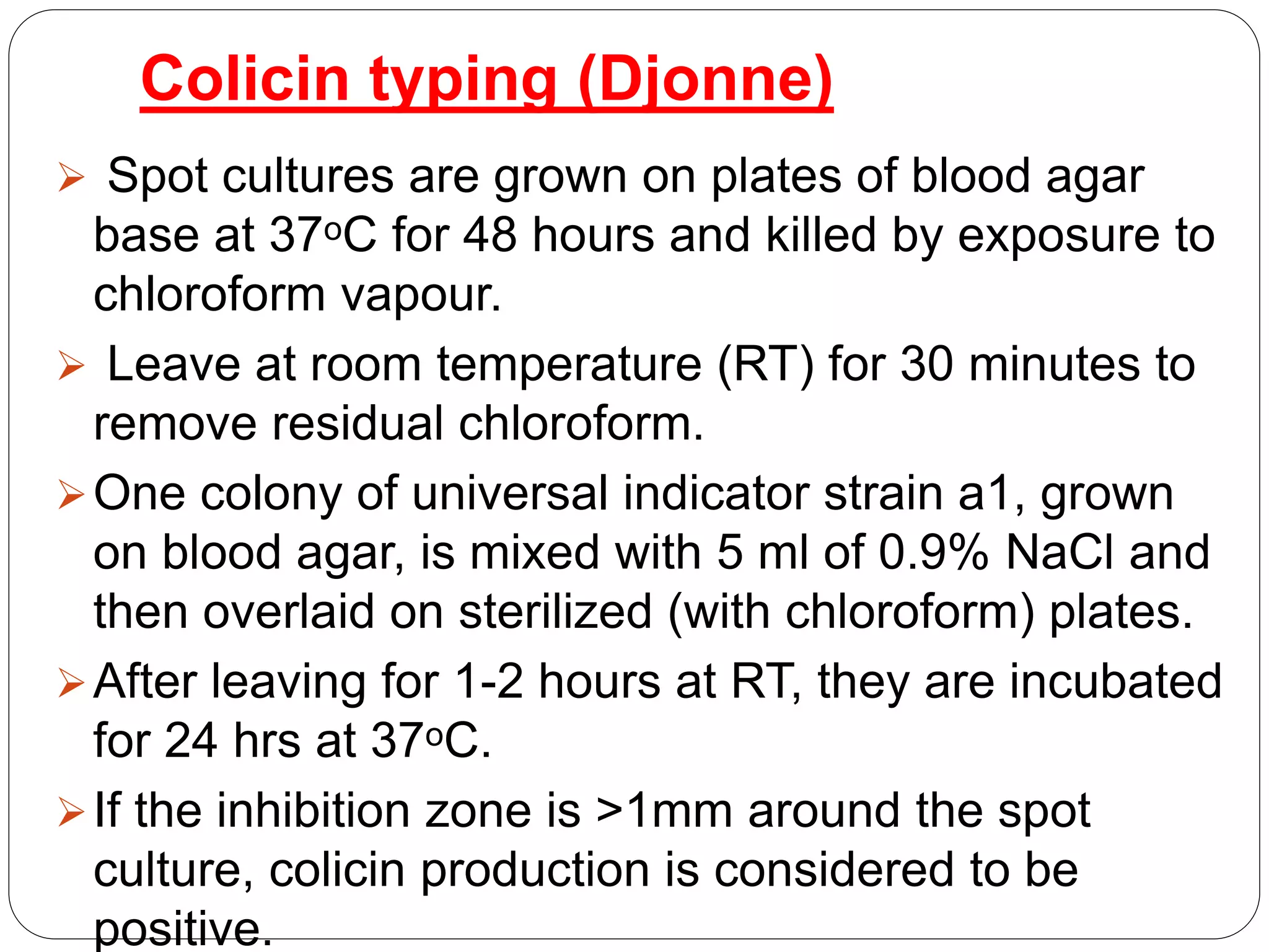 Epidemiological marker (serotyping and bacteriocin typing) | PPTX | Infectious Diseases ...