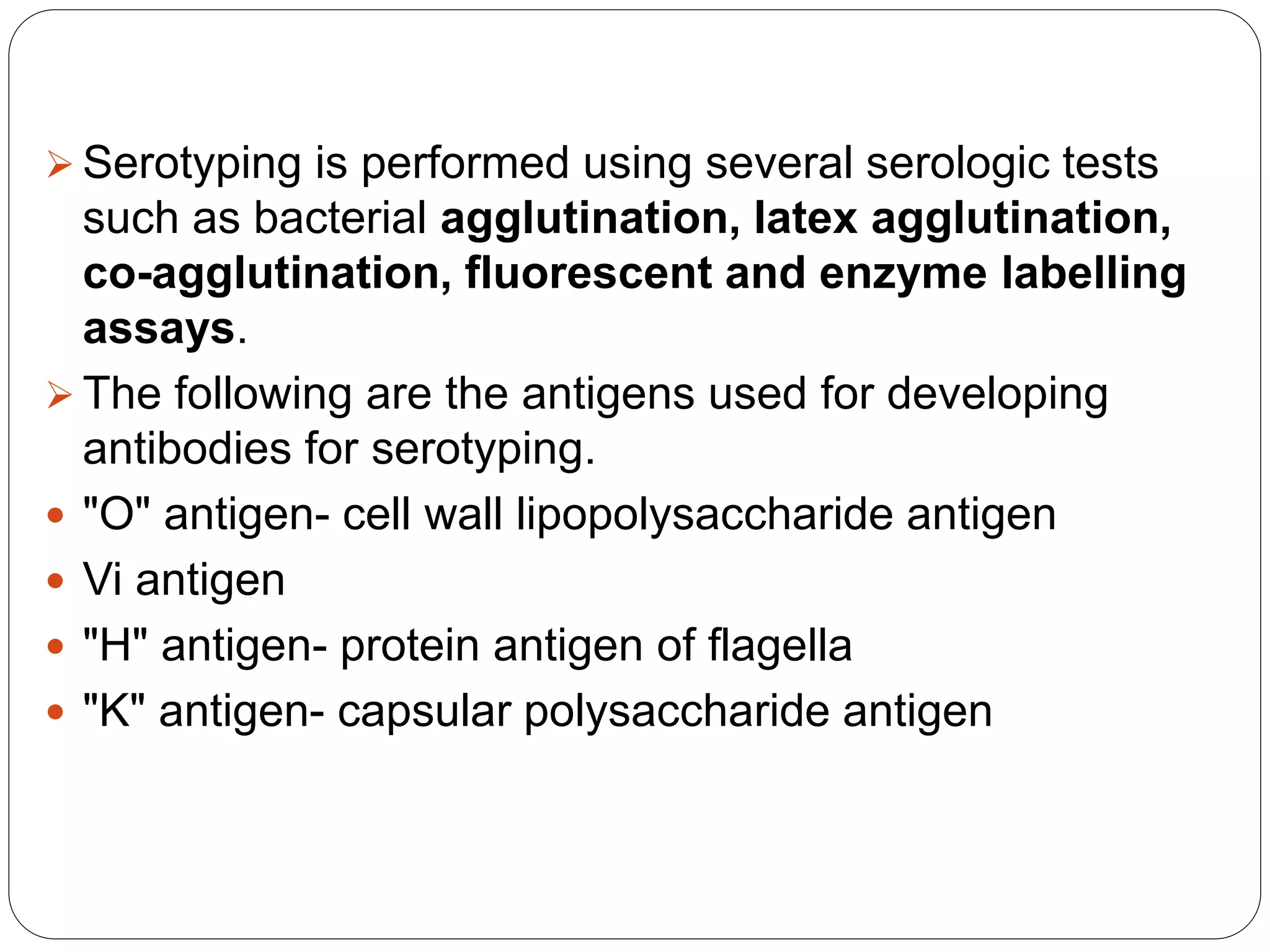 Epidemiological marker (serotyping and bacteriocin typing) | PPTX | Infectious Diseases ...