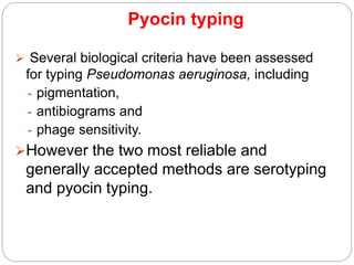 Epidemiological marker (serotyping and bacteriocin typing) | PPTX ...