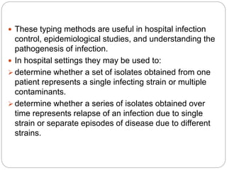 Epidemiological marker (serotyping and bacteriocin typing) | PPTX | Infectious Diseases ...