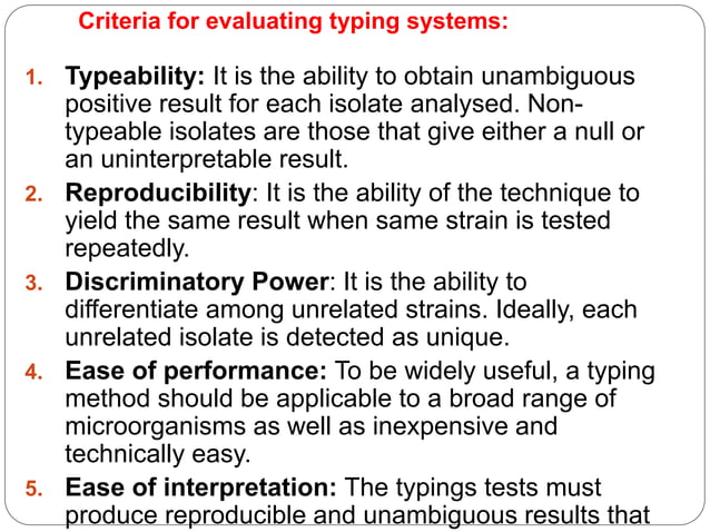 Epidemiological marker (serotyping and bacteriocin typing) | PPTX | Infectious Diseases ...