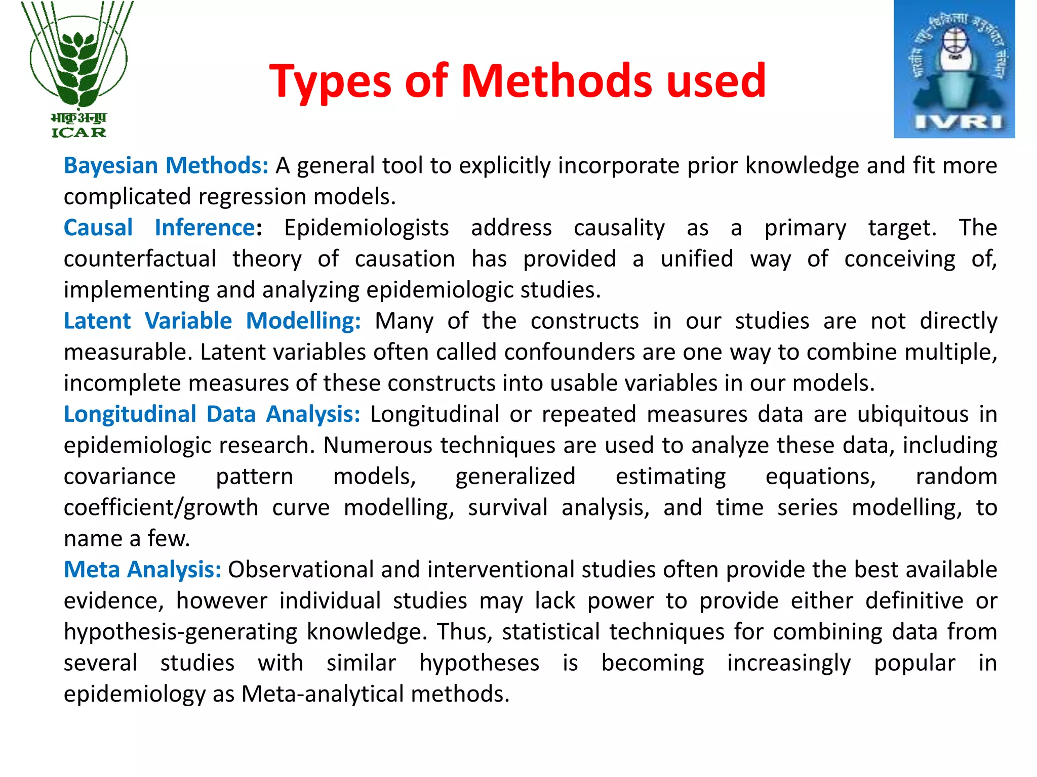 Epidemiological methods | PPTX