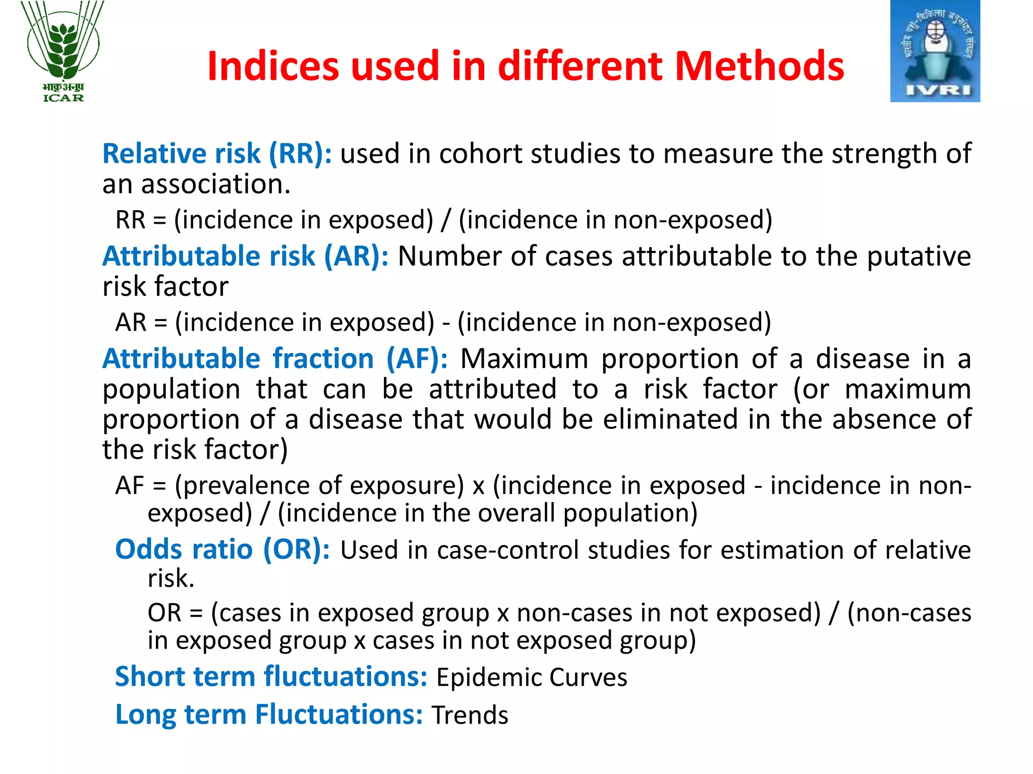 Epidemiological methods | PPTX