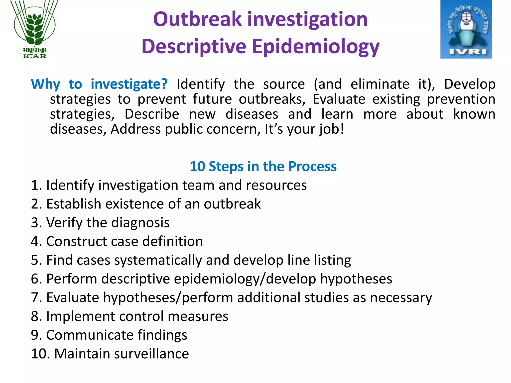 Epidemiological methods | PPTX