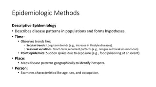 Type of epidemiology and epidemiological methods | PPT