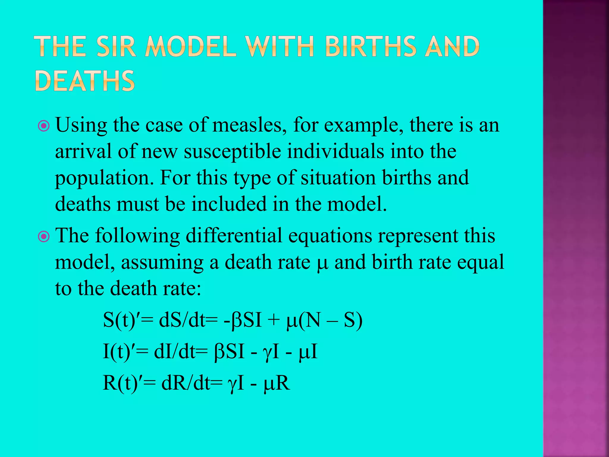 Epidemiological modelling | PPTX