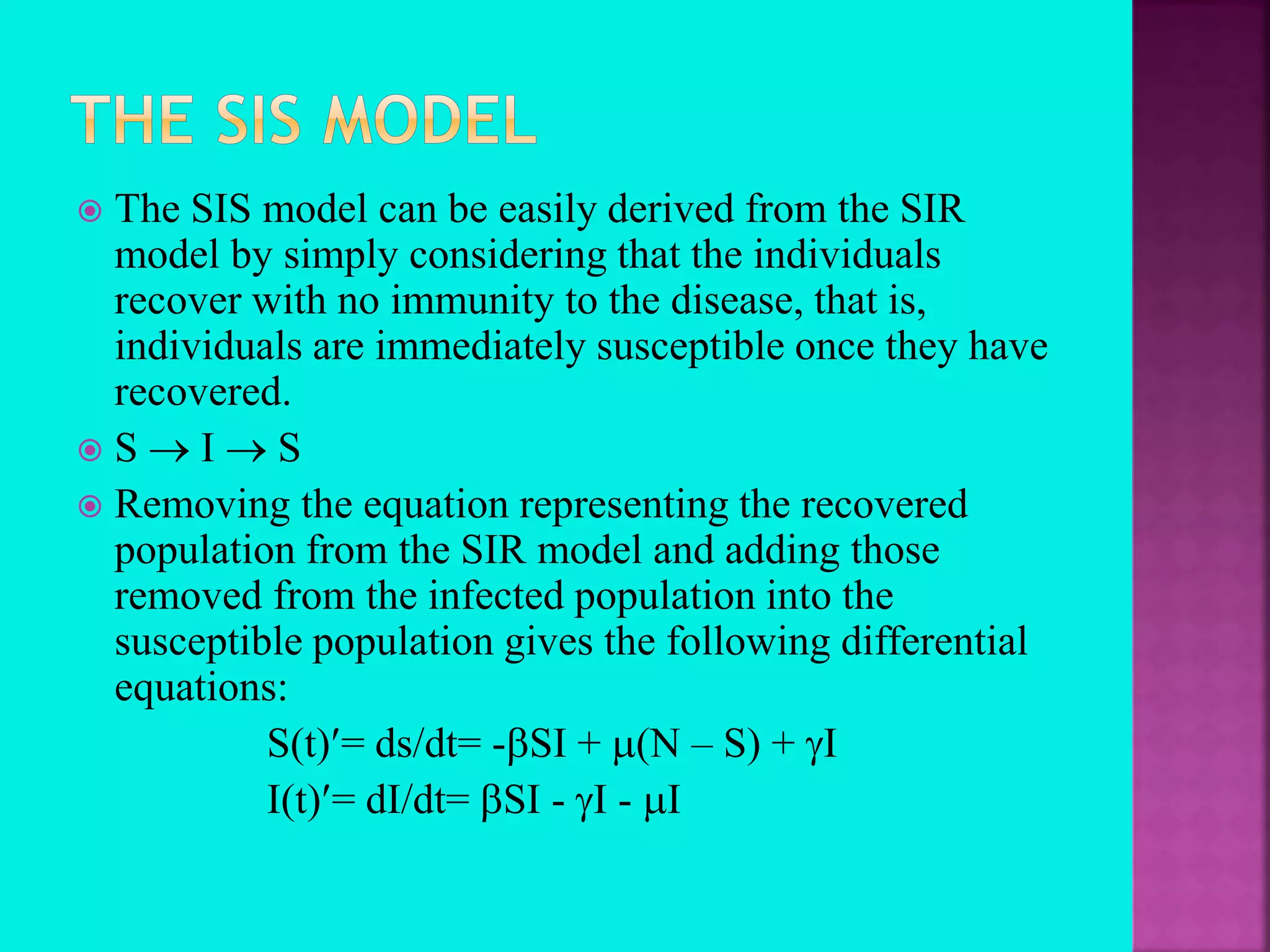Epidemiological modelling | PPTX