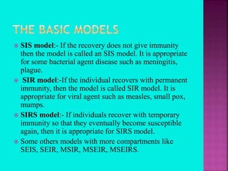 Epidemiological modelling | PPTX