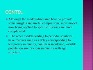 Epidemiological modelling | PPTX