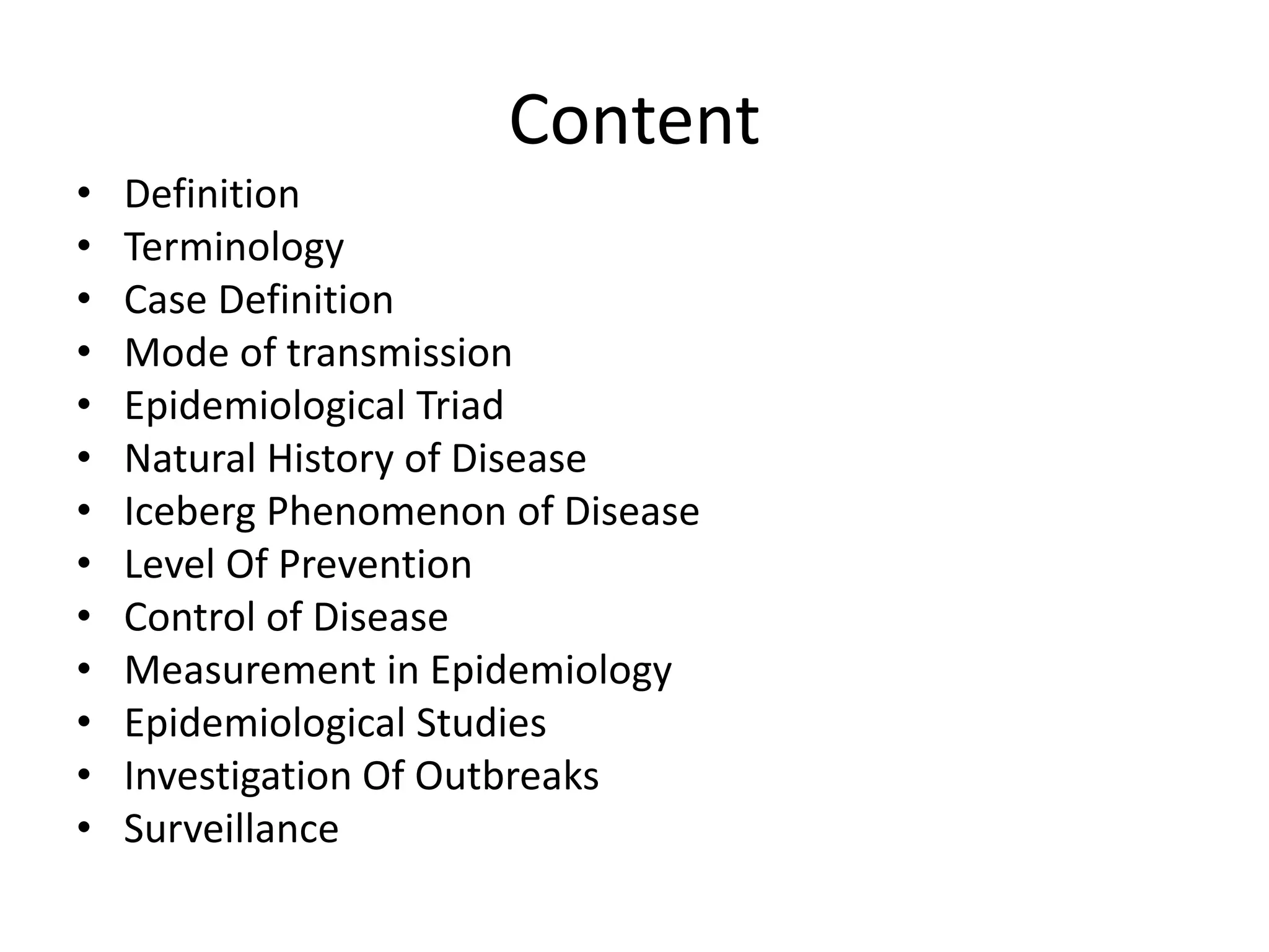 Epidemiological principles | PPTX | Infectious Diseases | Diseases and ...