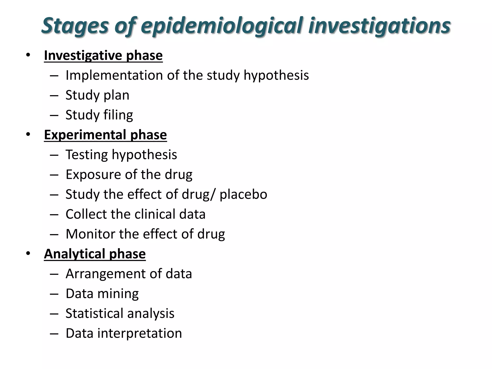 Epidemiological statistics I | PPTX