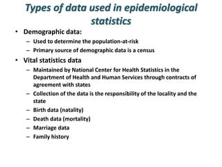 Epidemiological statistics II | PPT