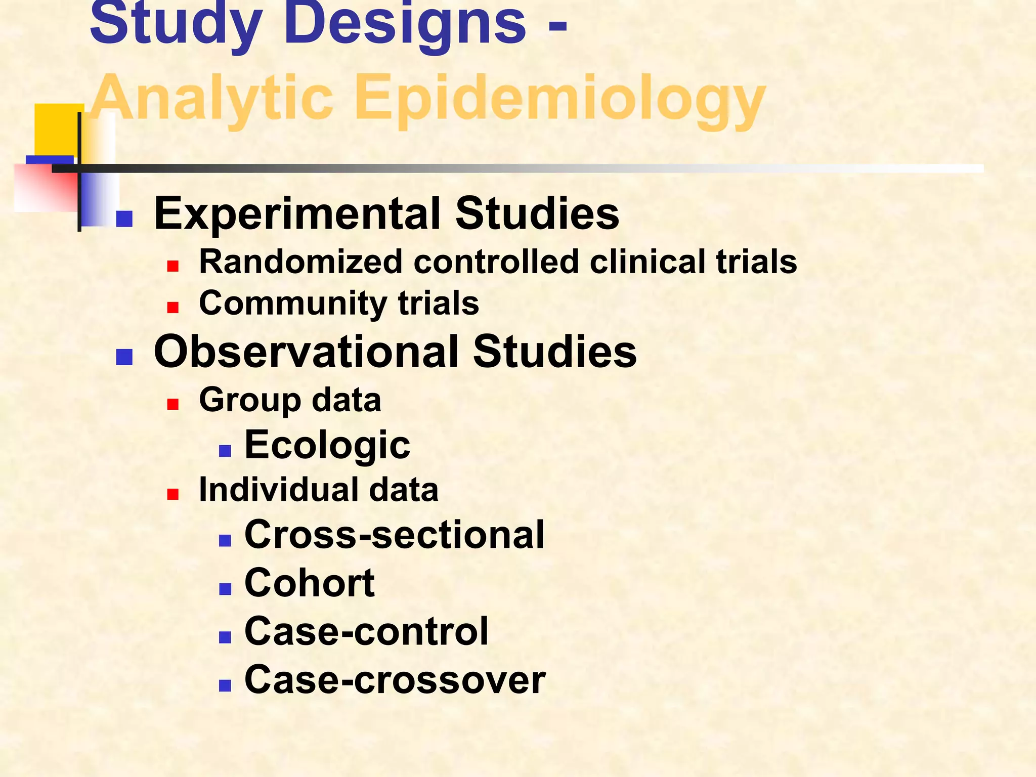 Epidemiological study Design Case Control And Cohort Study.ppt