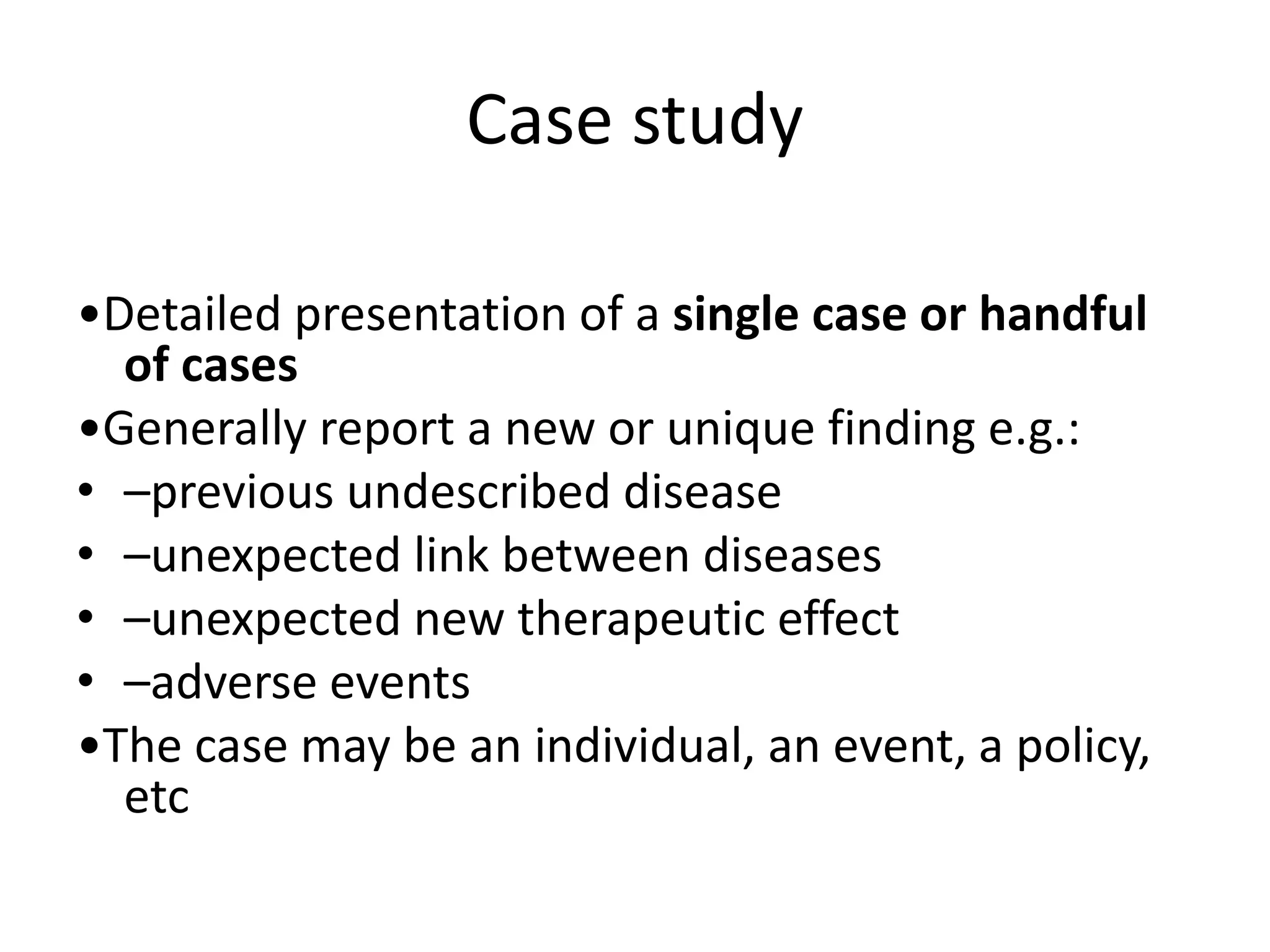 Epidemiological study designs | PPTX