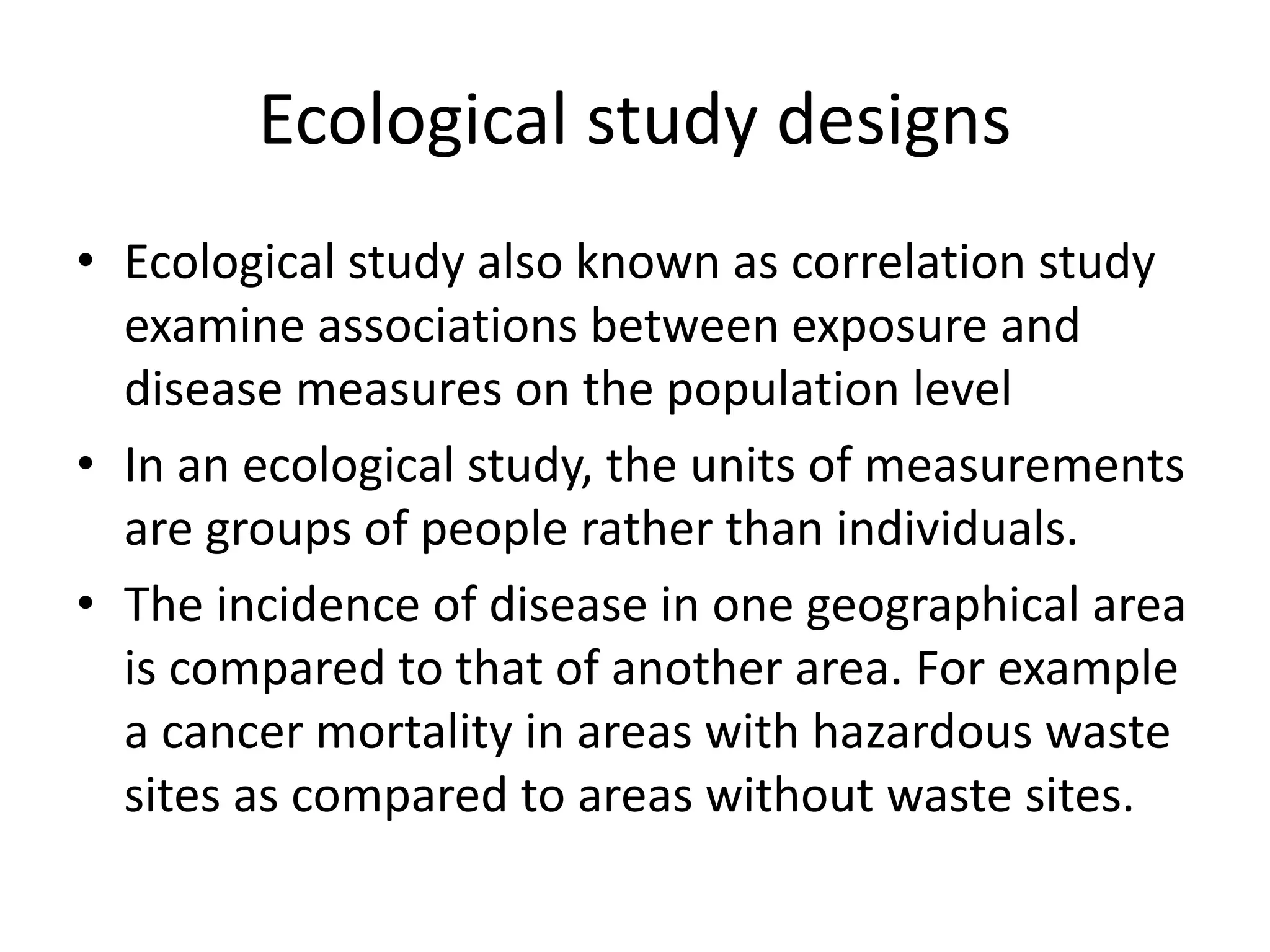 Epidemiological study designs | PPTX