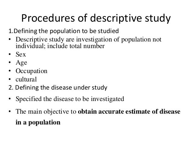 Epidemiological study designs