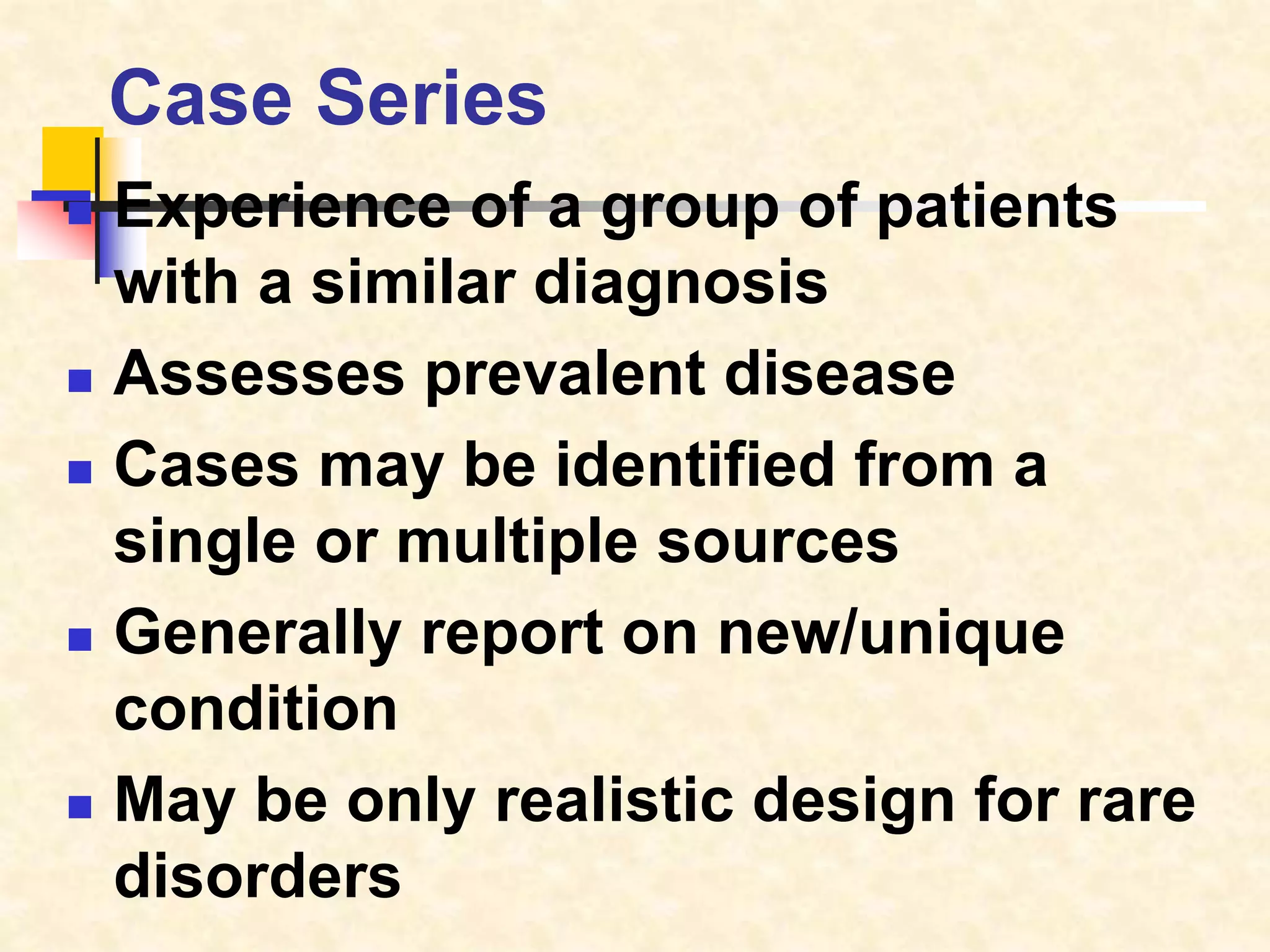 Epidemiological study designs | PPT