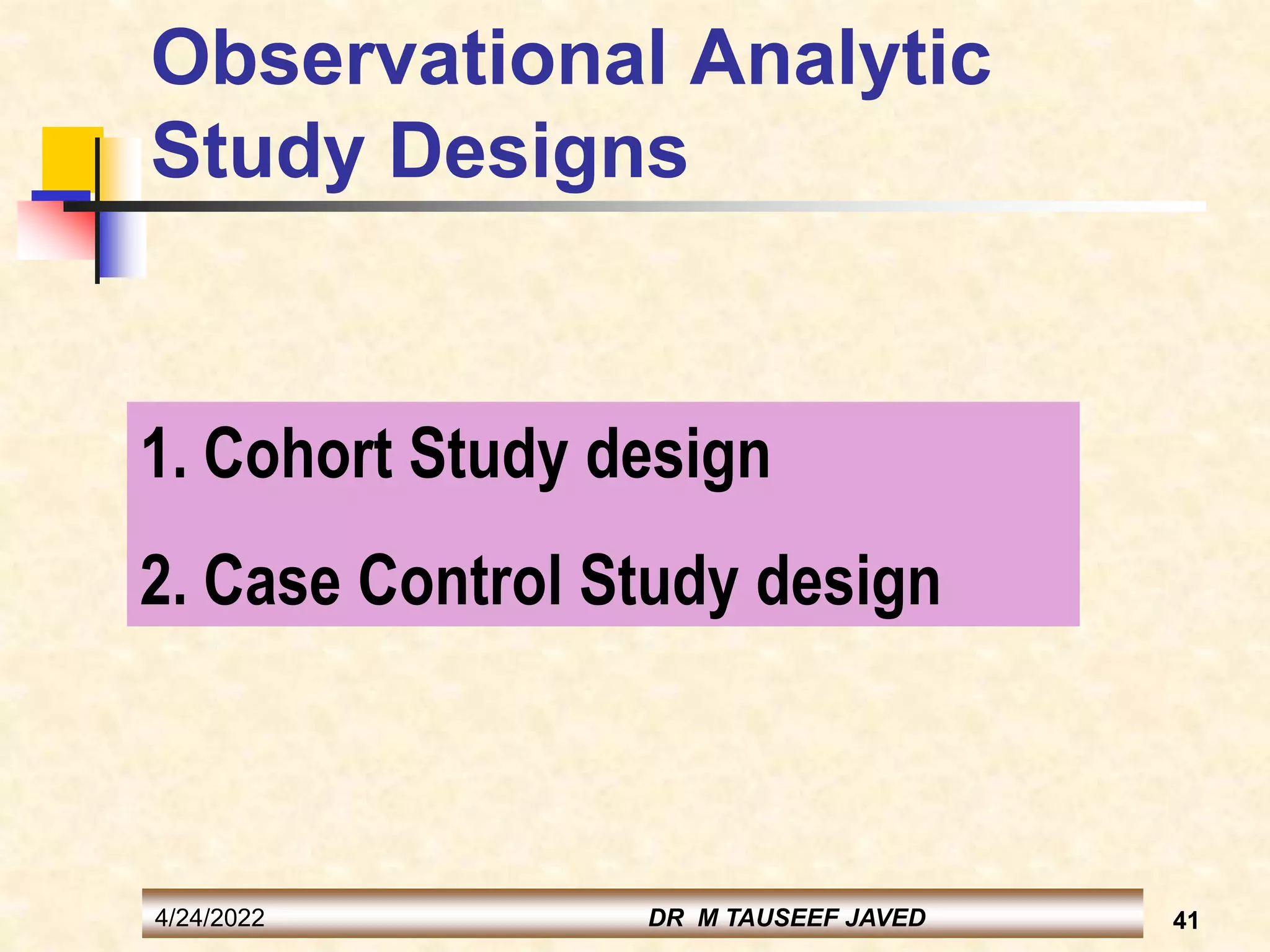Epidemiological study designs | PPT