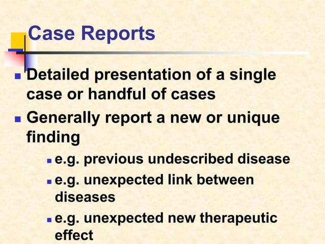 Epidemiological study designs | PPT