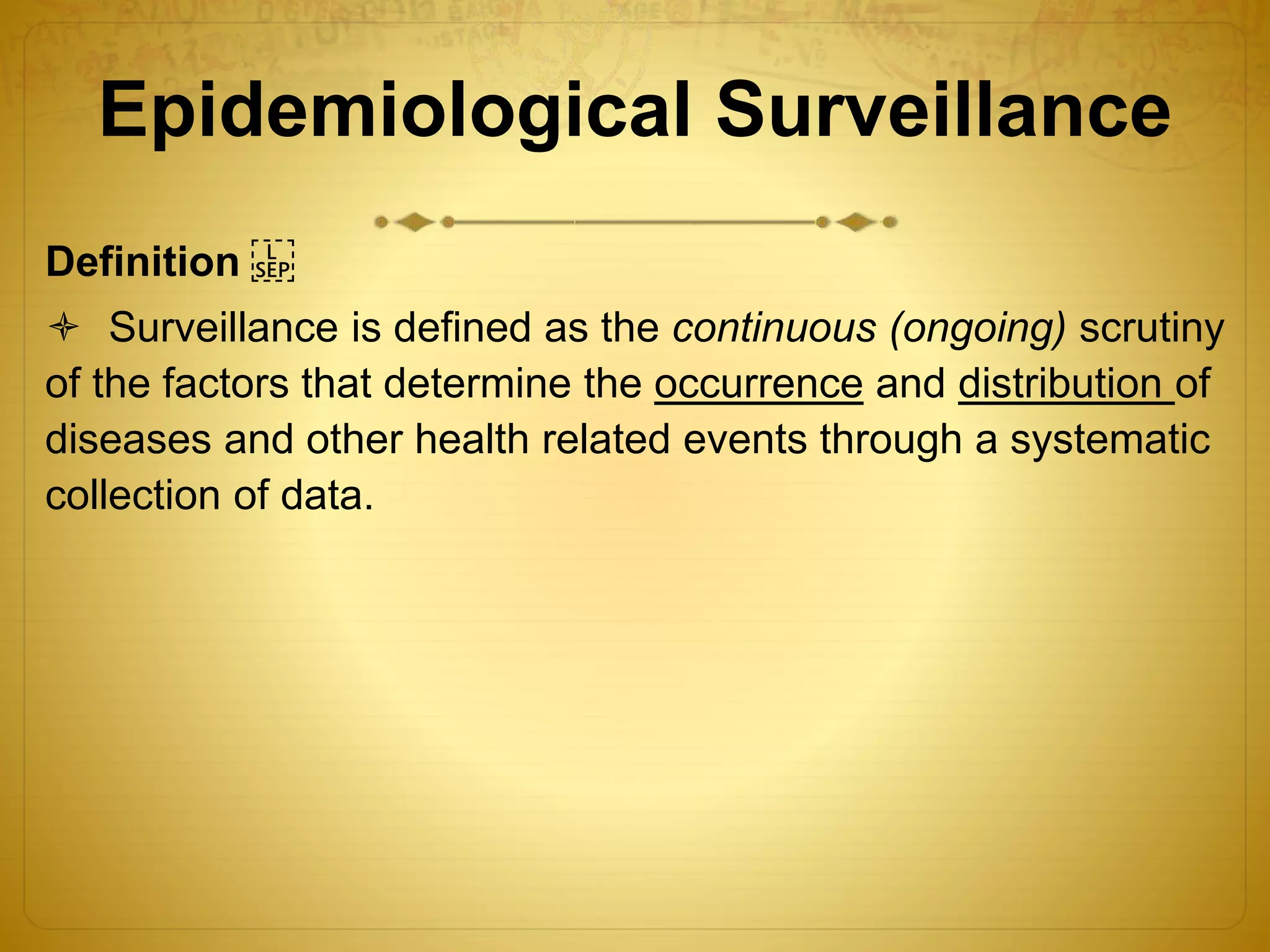 Epidemiological Surveillance.pptx