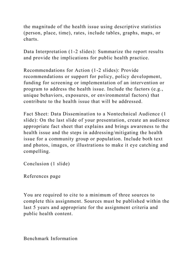 Epidemiological surveillance data can be used to guide publi.docx | Diseases and Conditions ...