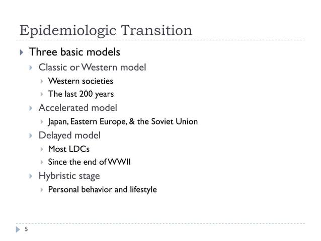 Epidemiological Transition | PDF