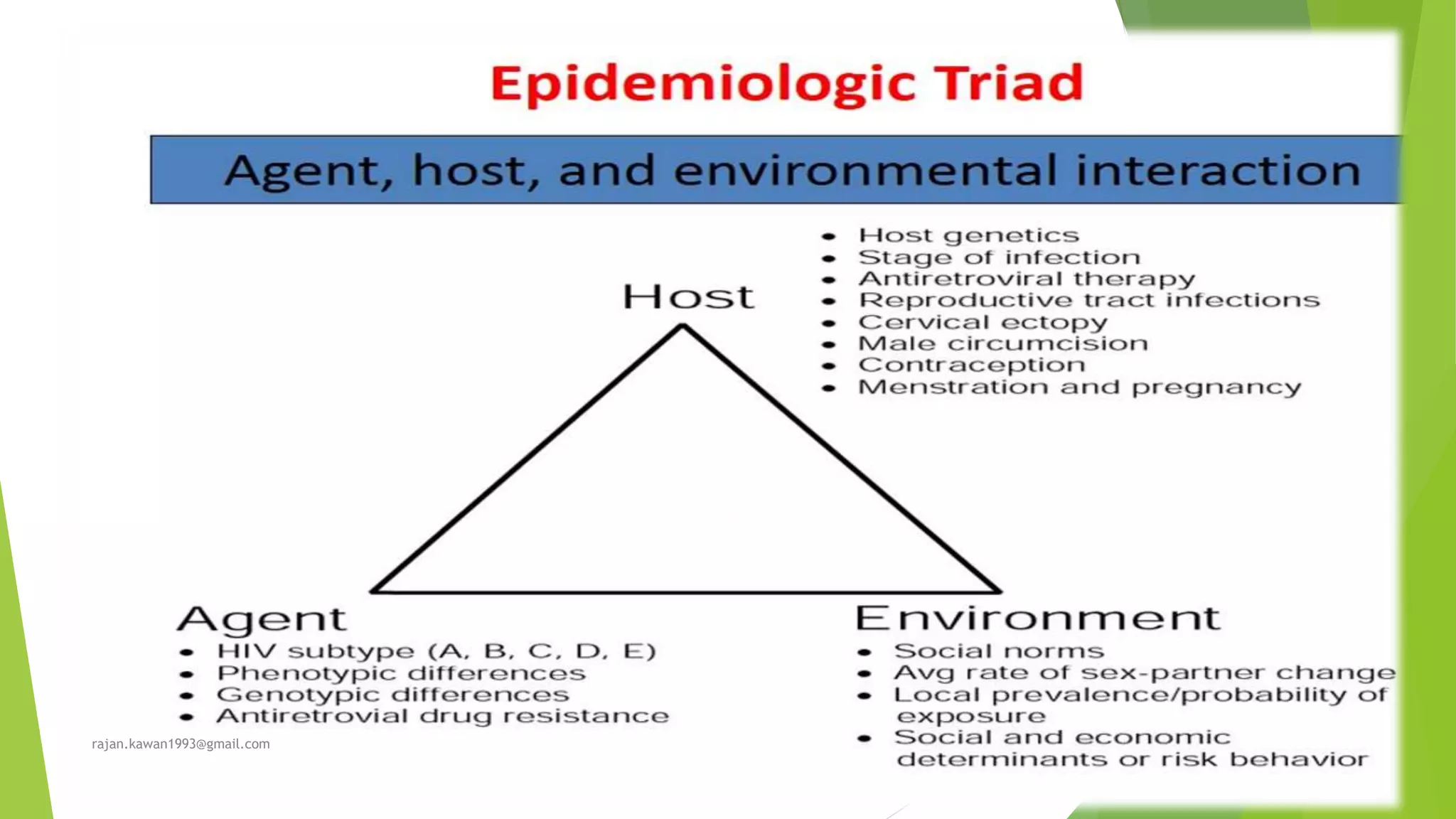 Epidemiologic Triad.pptx | Infectious Diseases | Diseases and Conditions