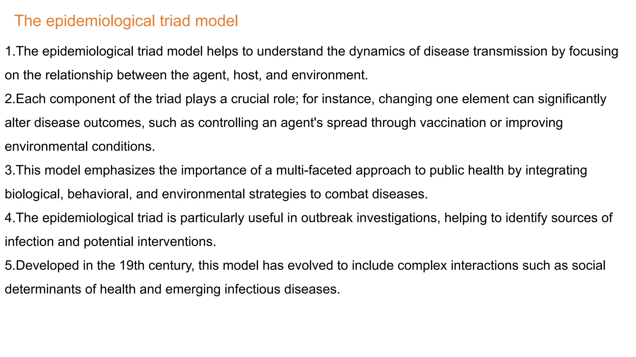 Epidemiological triad.pptx, rothmann pie model | PPTX
