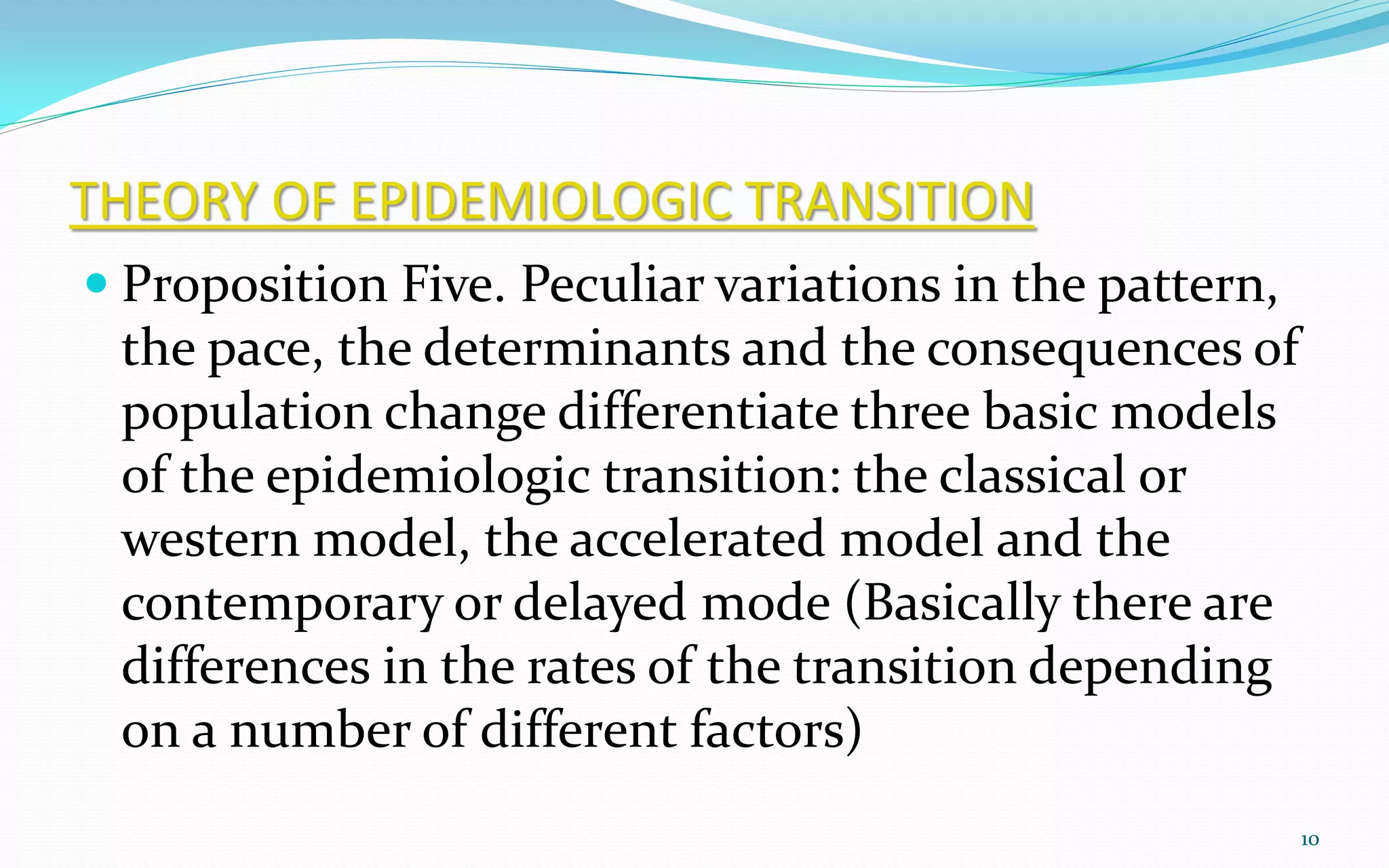 Epidemiologic Transition | PPTX