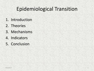 Epidemiological Transition