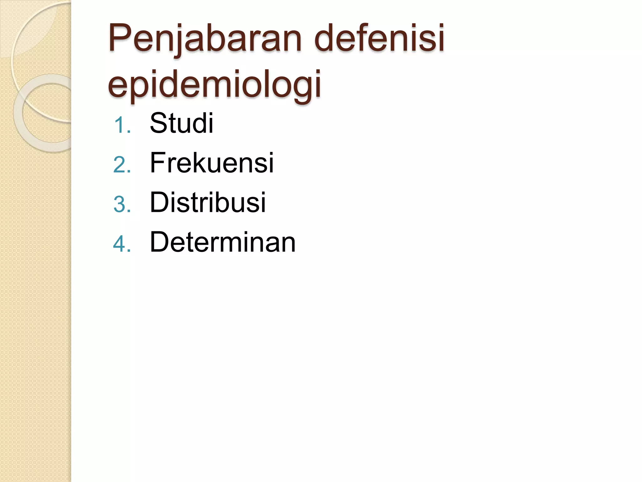 Epidemiologi | PPT