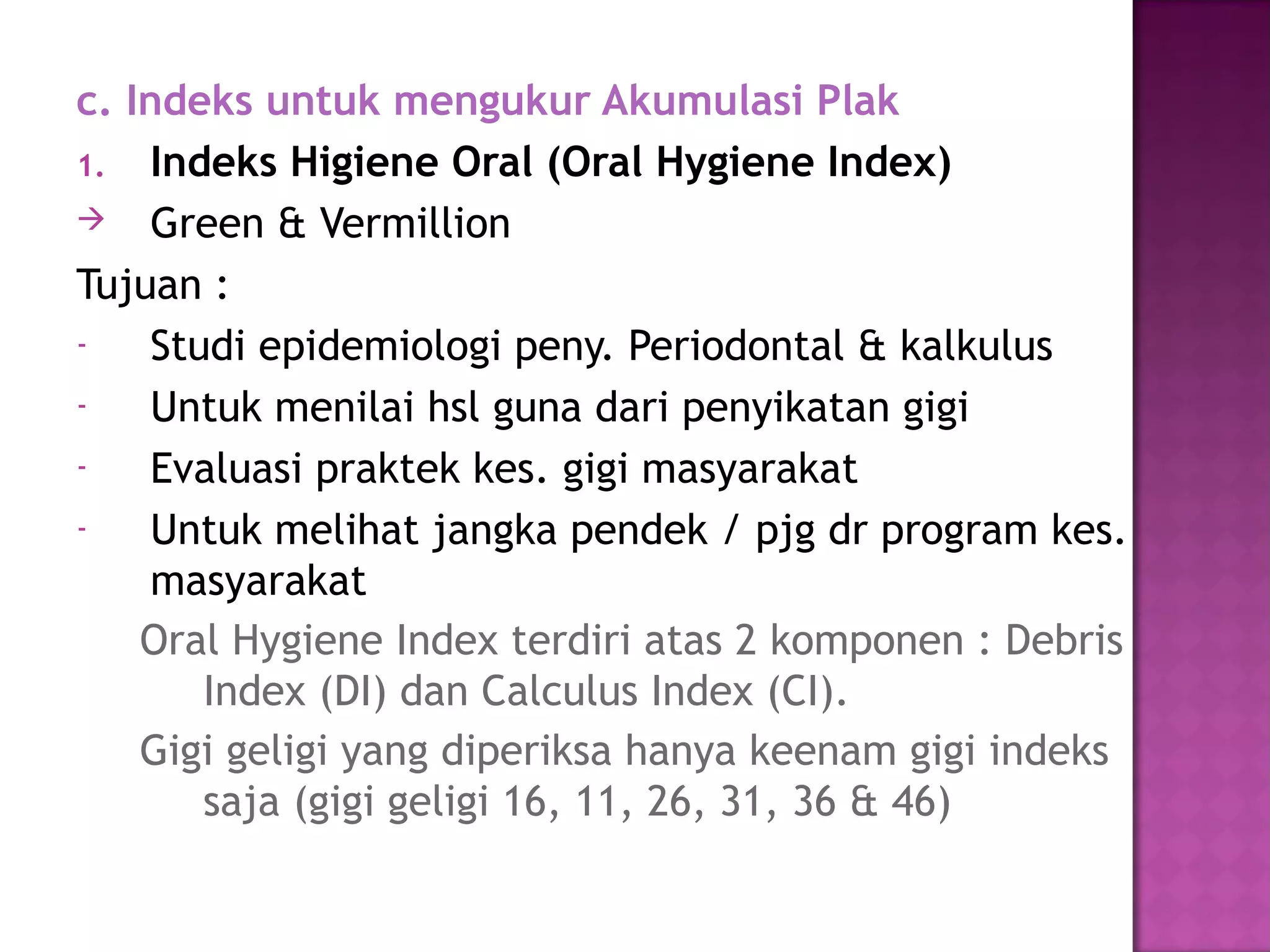 Epidemiologi penyakit gingiva dan periodontal | PPT