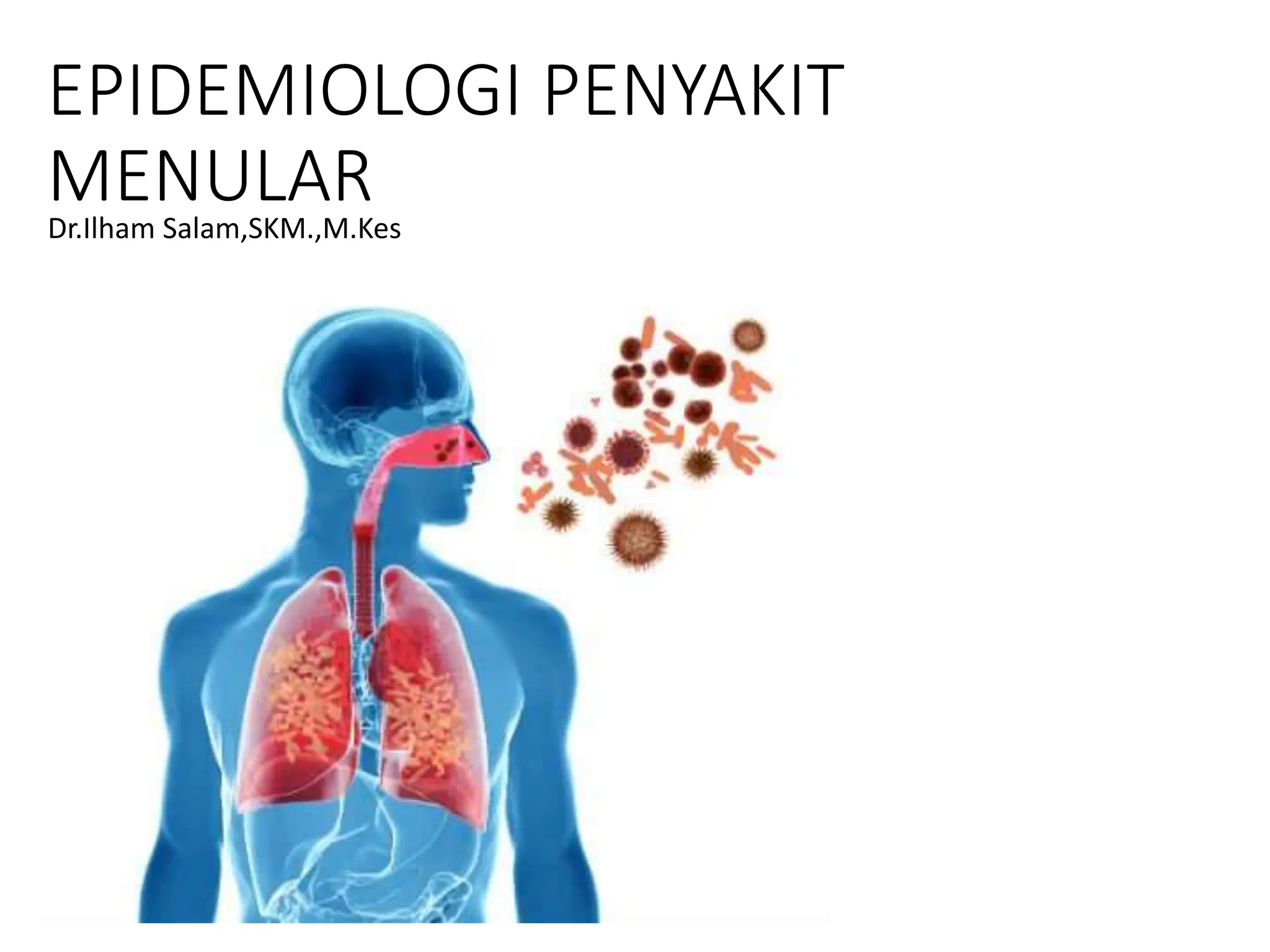 EPIDEMIOLOGI PENYAKIT MENULAR dalam bidang kesehatan masyarakat | PPT