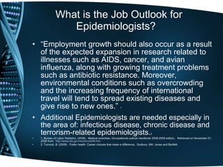 Epidemiologist | PPT