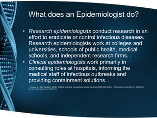 Epidemiologist | PPT