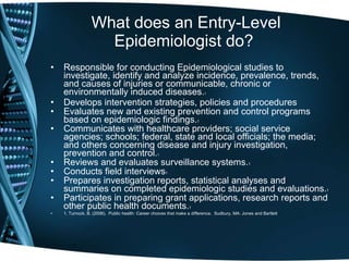 Epidemiologist | PPT