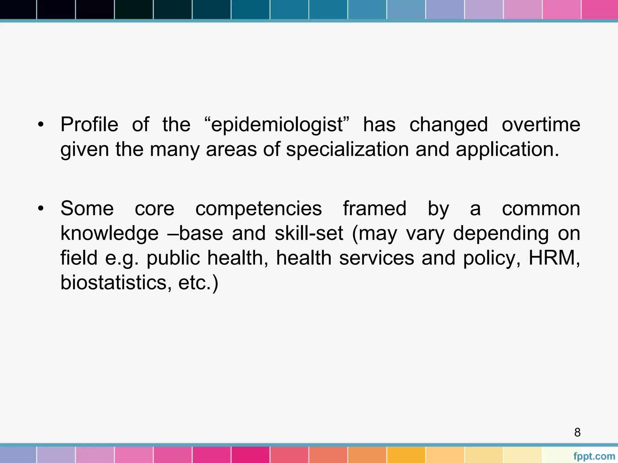 Epidemiologist as a profession | PPTX