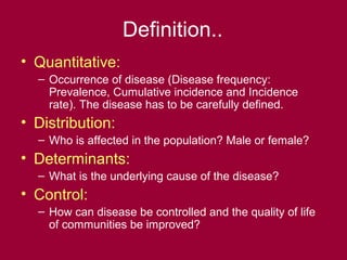 Epidemiology | PPT