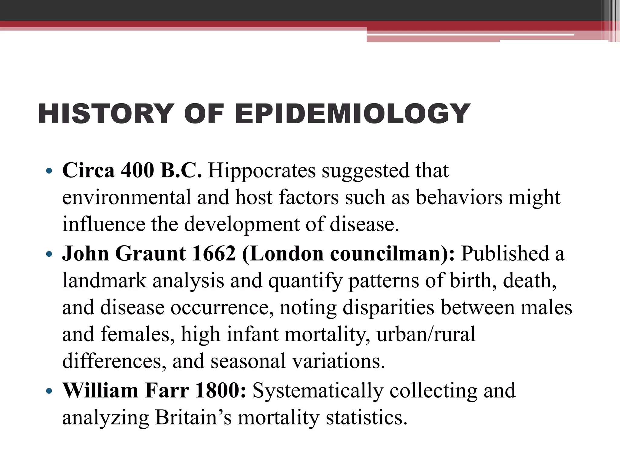 Epidemiology | PPTX