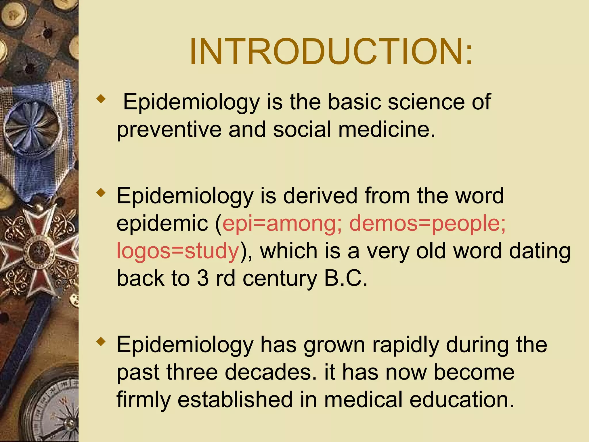 Epidemiology | PPT