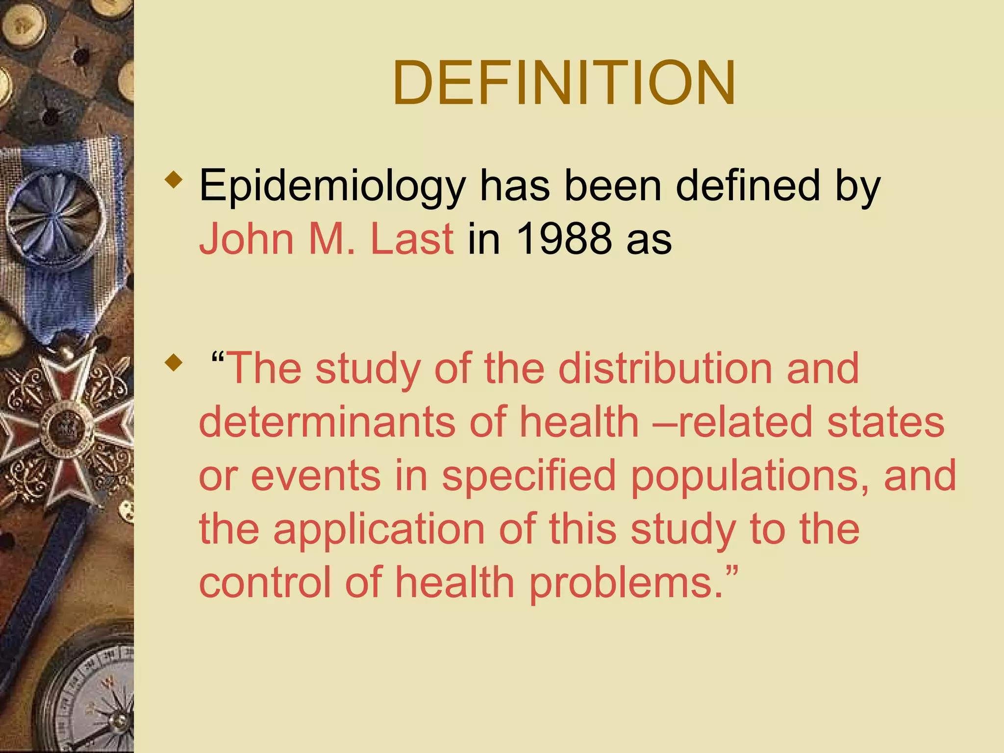 Epidemiology | PPT
