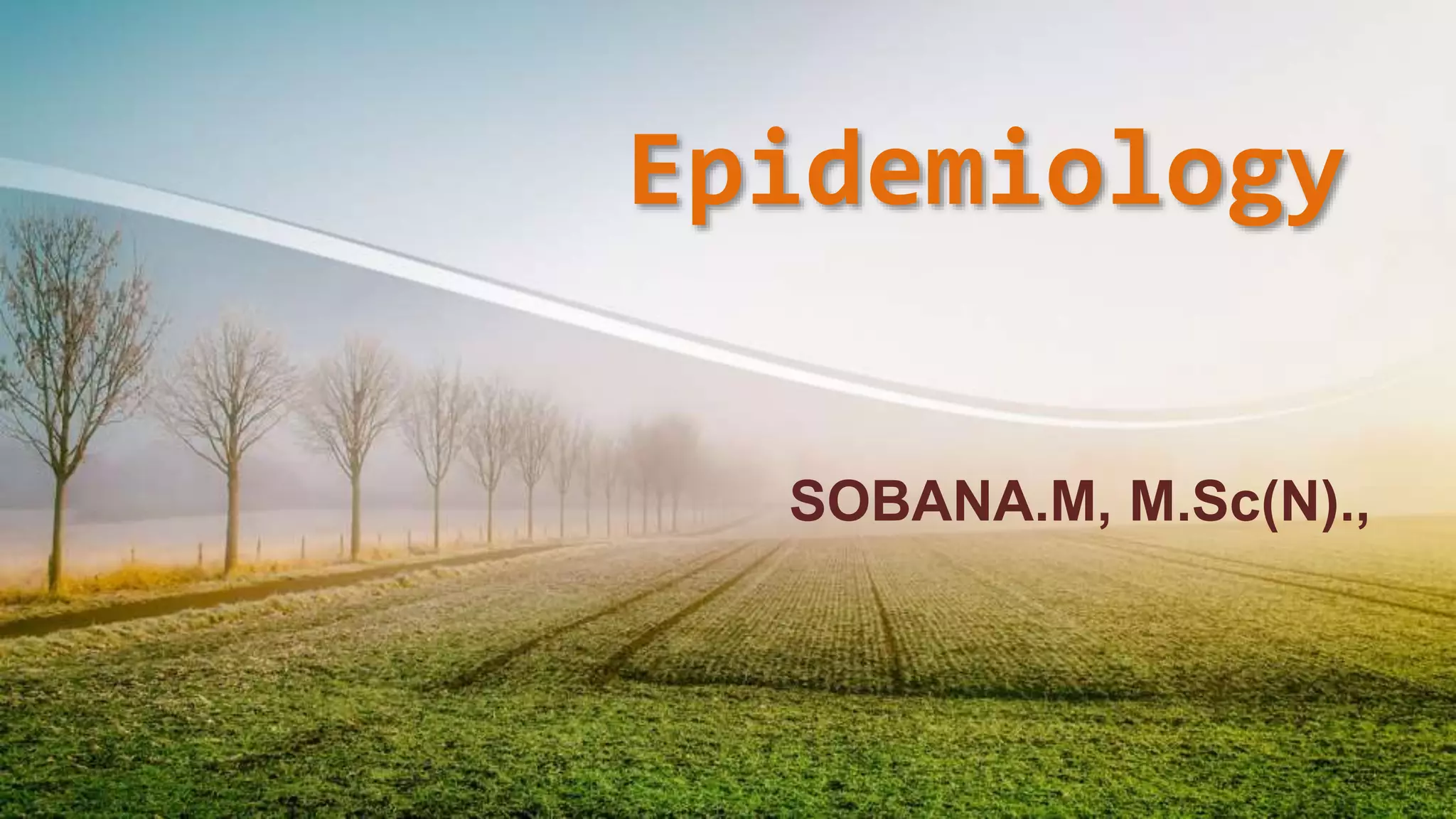 Epidemiology | PPTX
