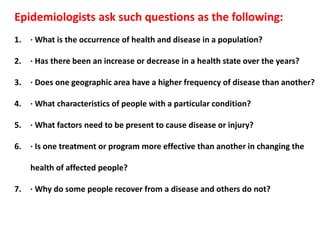 Epidemiology | PPT