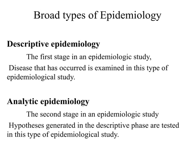 Epidemiology | PPTX