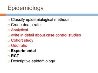 Epidemiology | PPTX