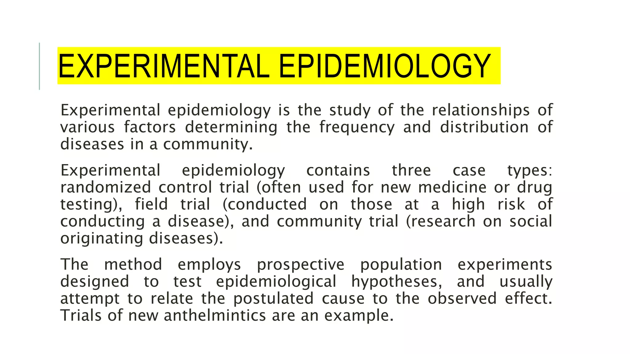 Epidemiology | PPTX
